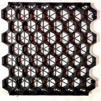 China 430mm Width Eco HDPE Parking Lot Honeycomb Gravel Paver Grid for Sturdy Grass Paving for sale