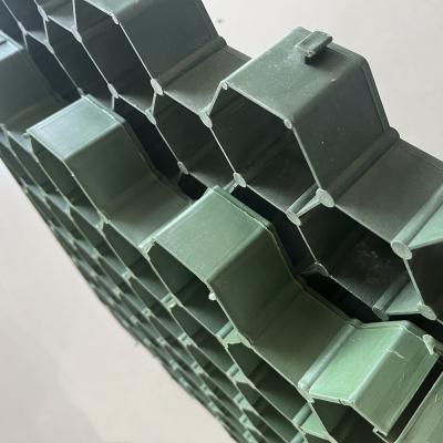 China Non-slip Stall Flooring Grid for Mud Control Plastic Grass Paver Height 38mm-70mm for sale