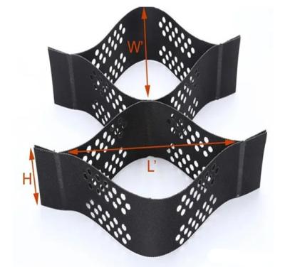 China Geocell Gravel Grid for Horse Paddock Stabilization and Ground Reinforcement in Black for sale