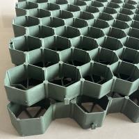 China density Polyethylene Plastic Grid for Gravel Stabilisation 50mm Green Honeycomb Design for sale