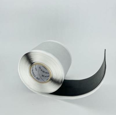 China Waterproof Membrane Butyl Rubber Adhesive Tape with Nonwoven Geotextile Double Sided for sale