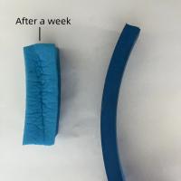 China Vulcanized Red and Blue Rubber Waterstop Strips 20*25mm for Concrete Bubble Format for sale