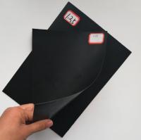 China 60mil HDPE Geomembrane Waterproof Black Sheet for Pond Liner and Landfills PE Material for sale
