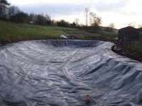 China Waterproof HDPE Geomembrane Liner Fabric for Damp Proofing in Landfill and Pond Areas for sale