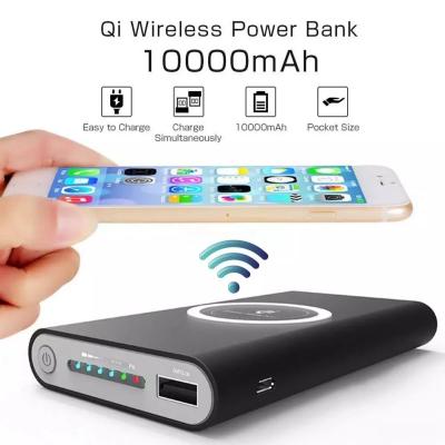 China 10000mAH Wireless Portable Charger Power Bank Compatible with iPhone X, iPhone 8, 8 Plus, Samsung Galaxy S9 S8 S7 etc. for sale