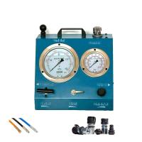 China Single Pump Technology Hydraulic High Pressure Pump Featuring Pneumatic Inlet 12 BSP Female and Class 10 Analogue Gauge Readings for Industrial for sale