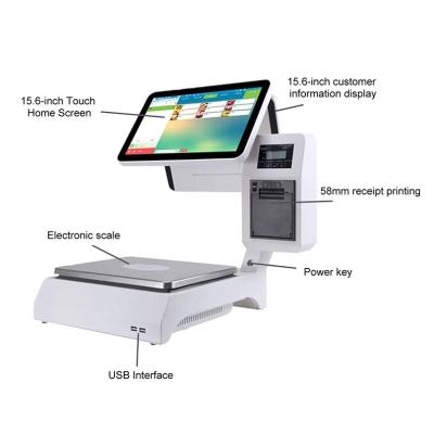 China Supermarket POS System with Touch Screen and 32GB/64GB/128GB/256GB Hard Disk Capacity for sale