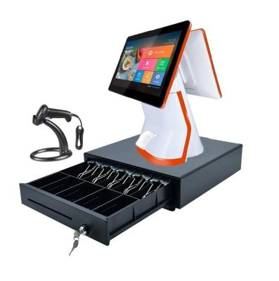 China Android and Windows Compatible 15 Inch POS Terminal with 10 Points Capactive Touch for sale