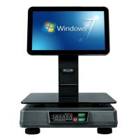 China 15.6 inch Dual Touch Screen POS System Scale PC with Thermal Printer and ODM Support for sale