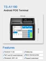 China Baytrial/1037/I3/I5 Mother Board 10.6 inch Touch POS Machine with Printer and 3G for sale