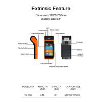 China Portable Restaurant Mobile POS Android Terminal Machine 4G 5MP Camera With Printer for sale