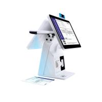China Windows 10 15.6 inch True Flat Touch Screen Desktop POS with Scanner and Thermal Printer for sale