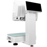 China White Double Touch Screen POS System for Windows or Android Point of Sale Terminal Machine Balance Weighing Scale for sale