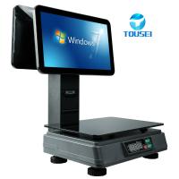 China Android Windows J1900 15.6 inch Dual Screen POS with Weight Scale and 58mm Receipt Printer for sale