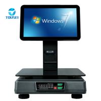 China DC/USB/LAN/Uart/Vga/Audio Interface POS Scale with Printer and Balance Weighing Function for sale