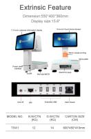 China DC/USB/LAN/Uart/Vga/Audio Interface POS Scale with Printer and Balance Weighing Function for sale