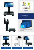 China DC/USB/LAN/Uart/Vga/Audio Interface POS Scale with Printer and Balance Weighing Function for sale