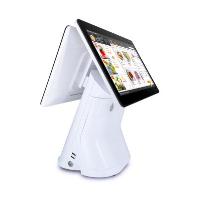 China Capacitive Multi-touch Screen Dual Screen Restaurant POS Terminal with Barcode Scanner for sale