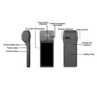 China Portable Android Smart Payment Terminal POS Swipe Machine 5.5Inch Touchscreen for sale