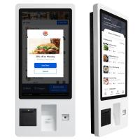 China Floorstanding Android Self Service Payment Kiosk Self Checkout POS System 15.6'' for sale