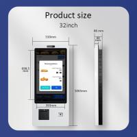 China RFID Indoor Display Self Ordering Kiosk Machine Touchscreen Floor Standing Payment for sale