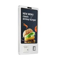 China Android Self Food Ordering Kiosk Machine POS System Capacitive For Restaurants for sale