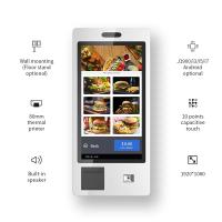 China Touch Screen LCD Interactive Kiosk Self Service POS System With QR Scanner for sale