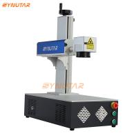China Desktop Fiber Laser Marking Machine 30W Portable Engraver for Metal Plastic with CE for sale