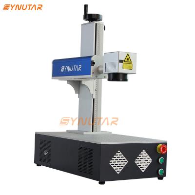 China Desktop Fiber Laser Marking Machine 30W Portable Engraver for Metal Plastic with CE for sale