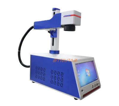 China SYNUTAR Small Desktop Fiber Laser Marking Machine 100W Portable Laser Engraver 110x110mm for sale