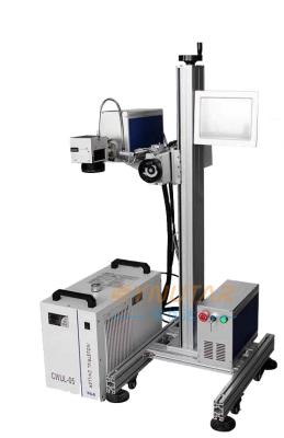 China 50W Fiber Laser Marking Machine 220V 50Hz Metal Automatic Inkjet Printer for sale