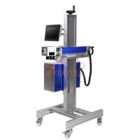 China 30W CO2 Laser Marking Machine for QR Code Wood Plastic Packaging Flying Online Printer for sale