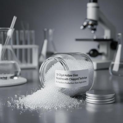 China 10-120μm Hollow Glass Microspheres with Chopped Technique for Petroleum Production Zone Applications for sale