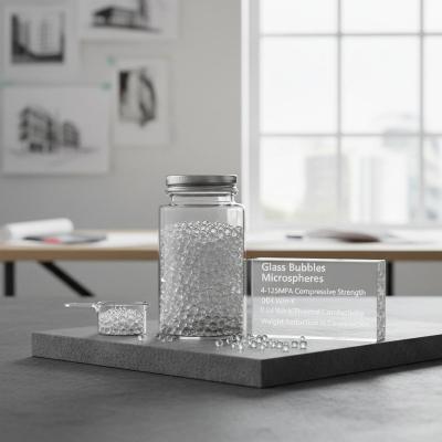 China Glass Bubbles Microspheres with 4-125MPa Compressive Strength and 0.04 W/m·K Thermal Conductivity for Weight Reduction in Construction for sale
