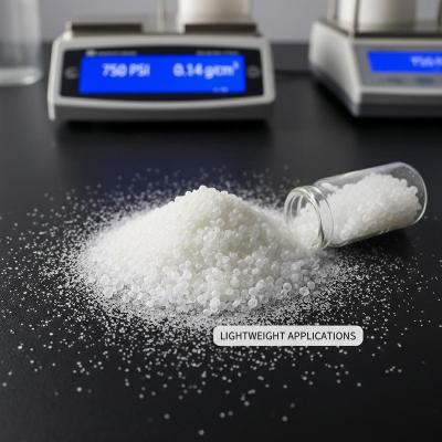 China 10-60 µm Diameter Glass Bubbles Microspheres with 750 Psi Compressive Strength and 0.12-0.15 Bulk Density for Lightweight Applications for sale