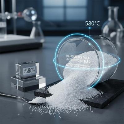 China High Surface Area Glass Microbubbles with 16000 Psi Compressive Strength and Up To 600°C Temperature Resistance for sale