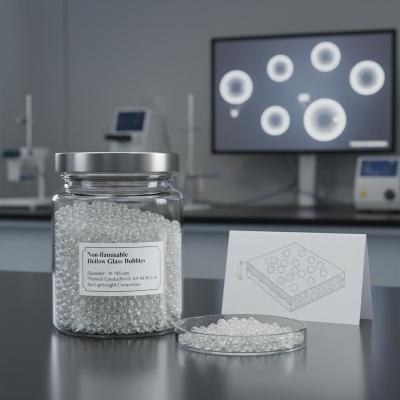 China Non-flammable Hollow Glass Bubbles with Diameter 30-105 Micrometers and Thermal Conductivity 0.04-0.06 W/m·K for Lightweight Composites for sale