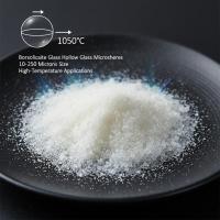 China 1050℃ Melting Temperature Borosilicate Glass Hollow Glass Microspheres with 10-250 Microns Size Range for High-Temperature Applications for sale