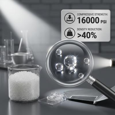 China High Strength Glass Bubbles Microspheres with 100 MPa Compressive Strength and Low Thermal Conductivity 0.04 W/m·K for Enhanced Material Performance for sale
