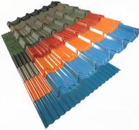 China 0.45Mm 0.6Mm Thick Zinc Coated Prepainted Metal Corrugated Roofing Sheets / Steel Sheet Metal Roofing for sale