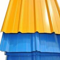 China 0.45Mm 0.6Mm Thick Zinc Coated Prepainted Metal Corrugated Roofing Sheets / Steel Sheet Metal Roofing for sale