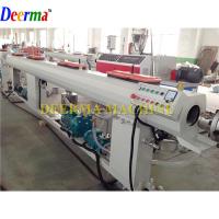 China PE Pipe Manufacturing Machine HDPE Pipe Extrusion Machine Power W installed power 80kw for sale