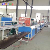 China Counter-rotating Conical Twin-screw 70kW WPC PE Decking Making Machine Production Line for sale