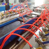 China Double-Screw WPC Decking Production Machine Line with Output and 22 1 Screw L/D Ratio for sale