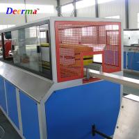 China 180 250 kg/h Output WPC Door Frame Profile Production Extrusion Line Machine at 55 rpm Screw Speed for sale