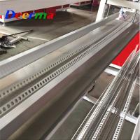China Hotels PVC Corner Bead Tile Trim Corner Angle Production Line Machine Screw Speed  35 rpm for sale