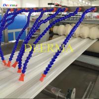 China 80mm Double-screw PVC Hollow Roofing Sheet Production Line for Indonesia Market Needs for sale