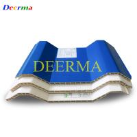 China 80mm Double-screw PVC Hollow Roofing Sheet Production Line for Indonesia Market Needs for sale