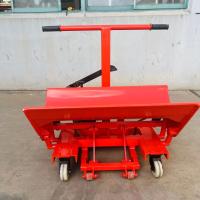 China Textile Hydraulic Warp Beam Trolley Cloth Roll Doffing 300 - 500mm Diameter for sale