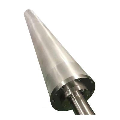 China Steel Fabric Winding Roller Shaft Textile Weaving Machine Spare Parts for sale
